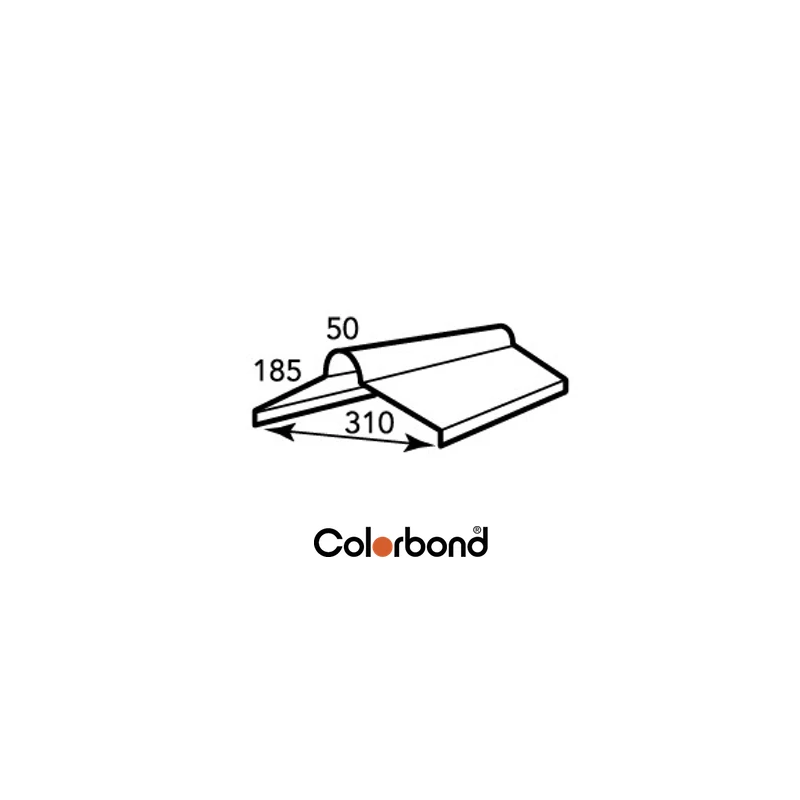 COLORBOND® Roll Top Ridge Capping | Bayside Roofing Materials